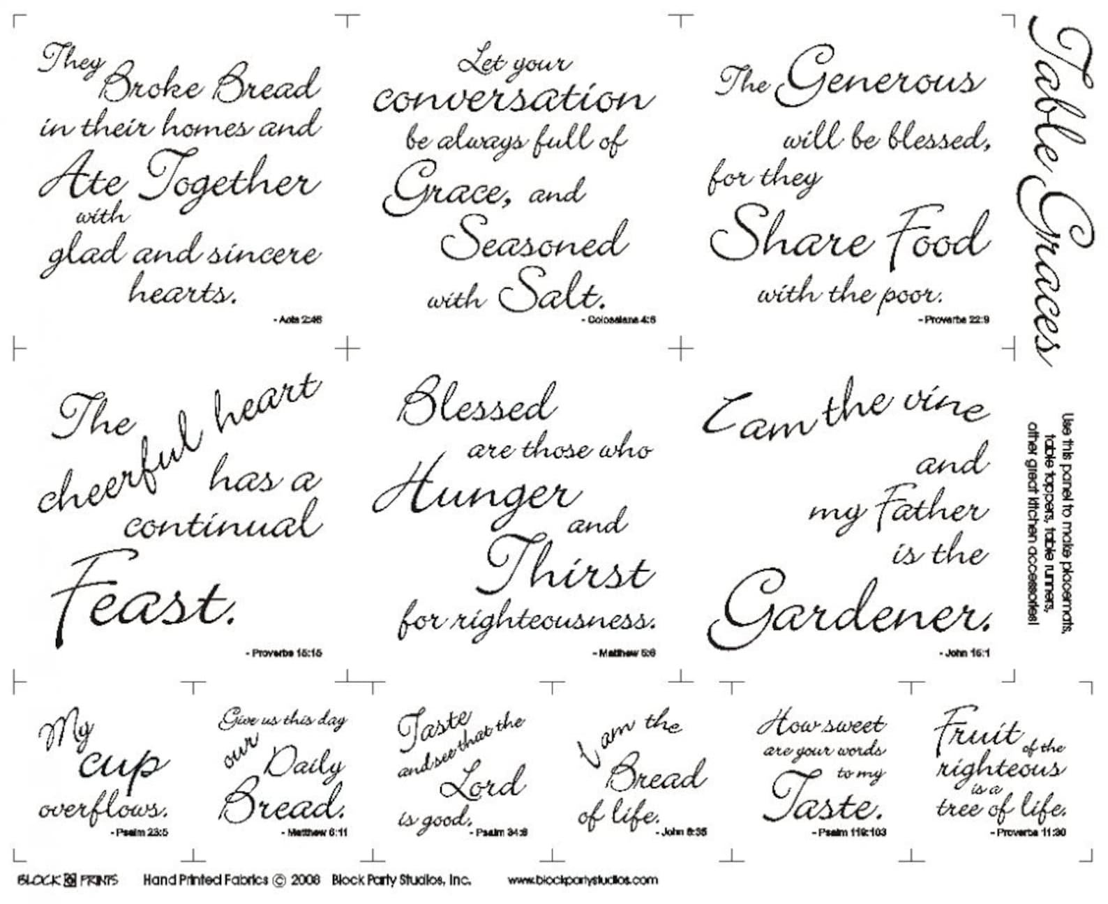 Table Grace Fabric Panel - Etsy