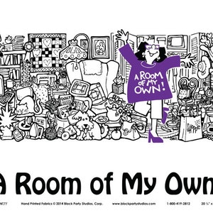 A Room of My Own Fabric Panel - Etsy