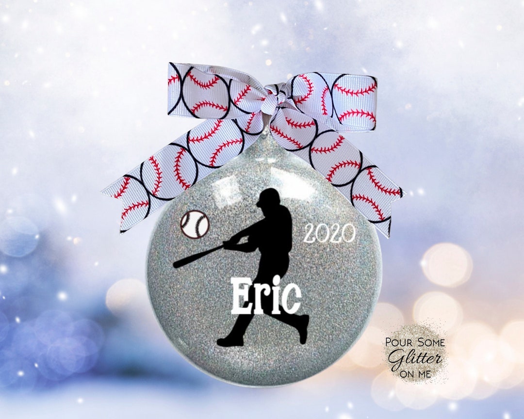 Personalized Baseball Christmas Ornament/personalized Baseball - Etsy