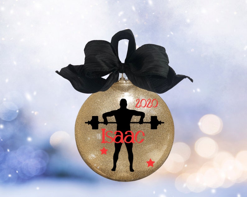 Weight Lifter Christmas Ornament/Weightlifting Ornament/Power | Etsy
