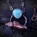 Copper Coated Conch Shell With Amazonite/ Mermaid/ Tribal/ Cosplay ...