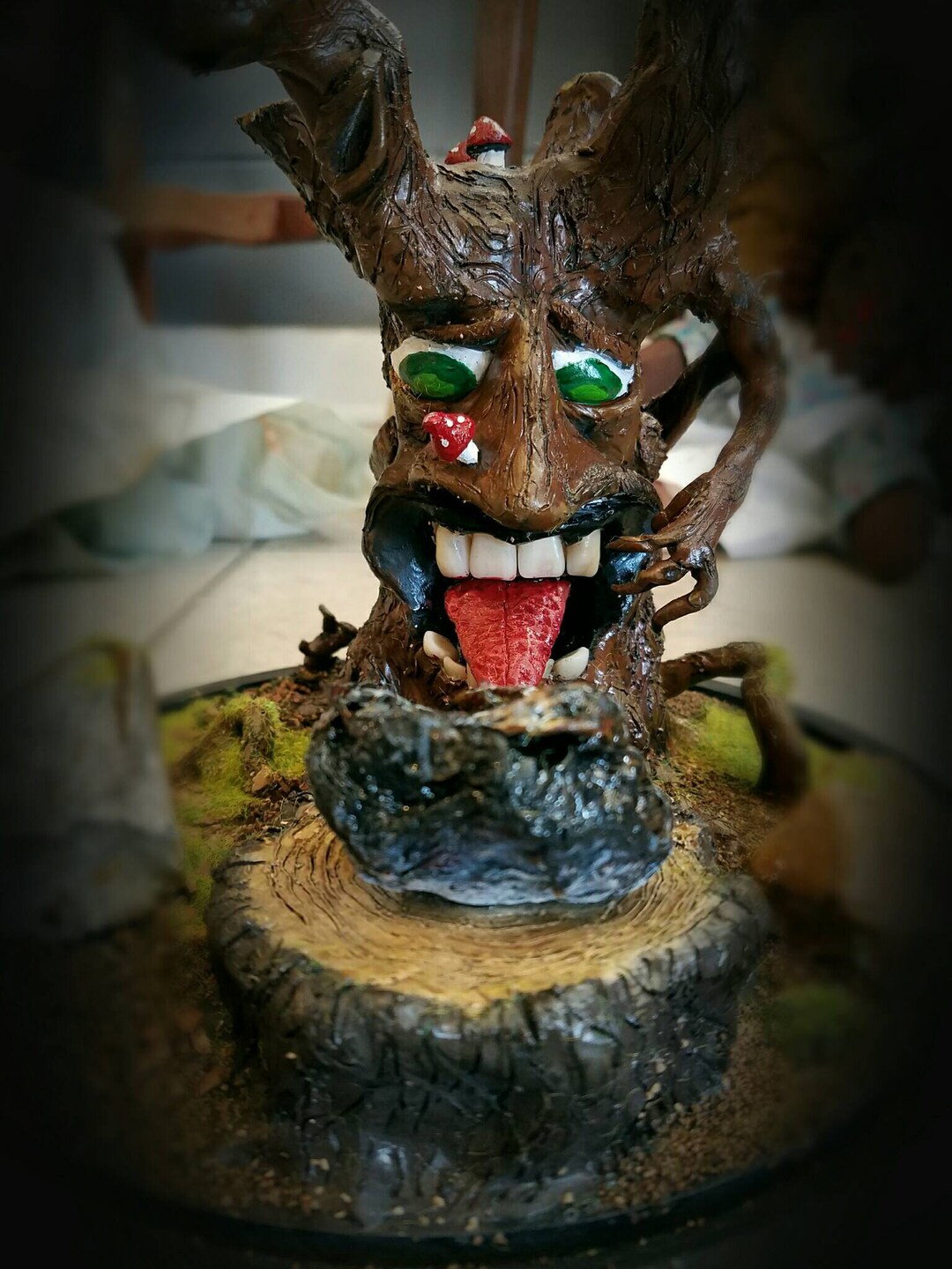 Possessed Hand Sculpted Tree With Plastinated Fox Heart/ Sculpture ...