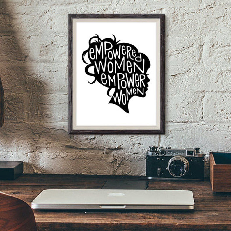 Feminist Art Print Feminist Quote Girl Boss Empowered Etsy
