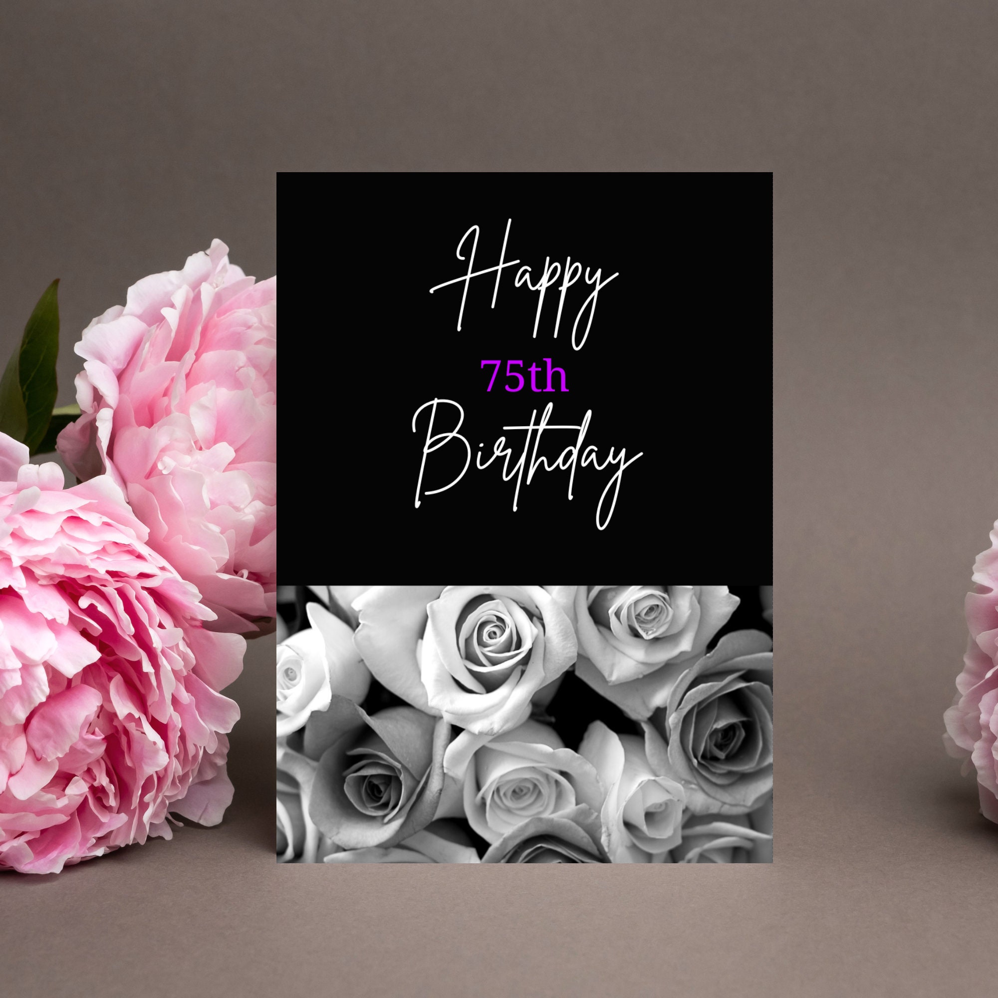 75th Birthday Card Happy 75th Birthday 75th Birthday Card - Etsy