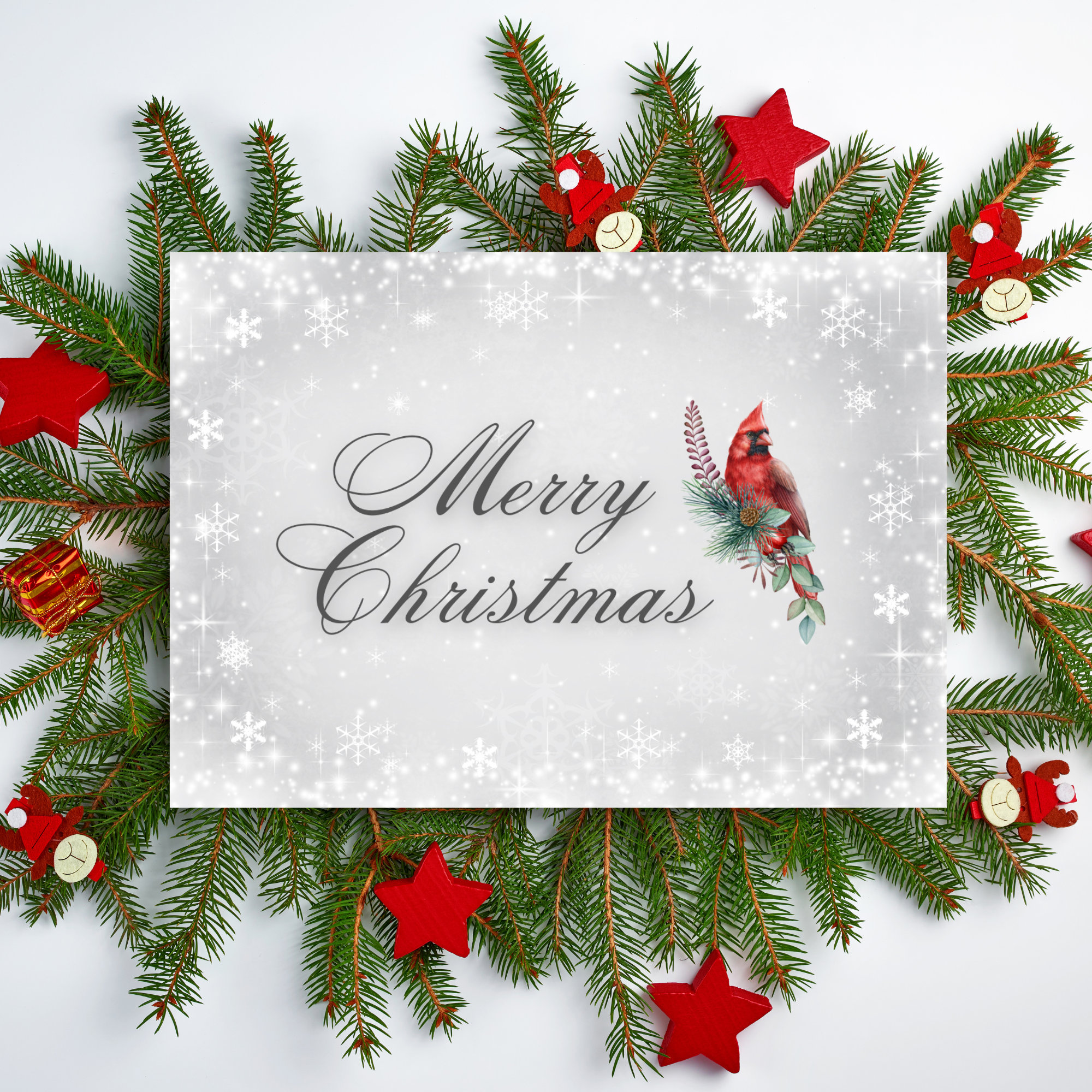 Merry Christmas Card Printable Christmas Cards Digital - Etsy Canada