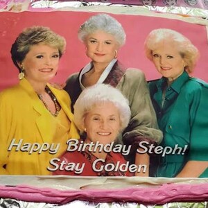Golden Girls EDIBLE IMAGE Cake Topper 1/4 Sheet Custom Personalized - Etsy