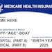 MEDICARE EDIBLE PHOTO Image Over the Hill Cake Topper 1/2 1/4 8in Icing ...