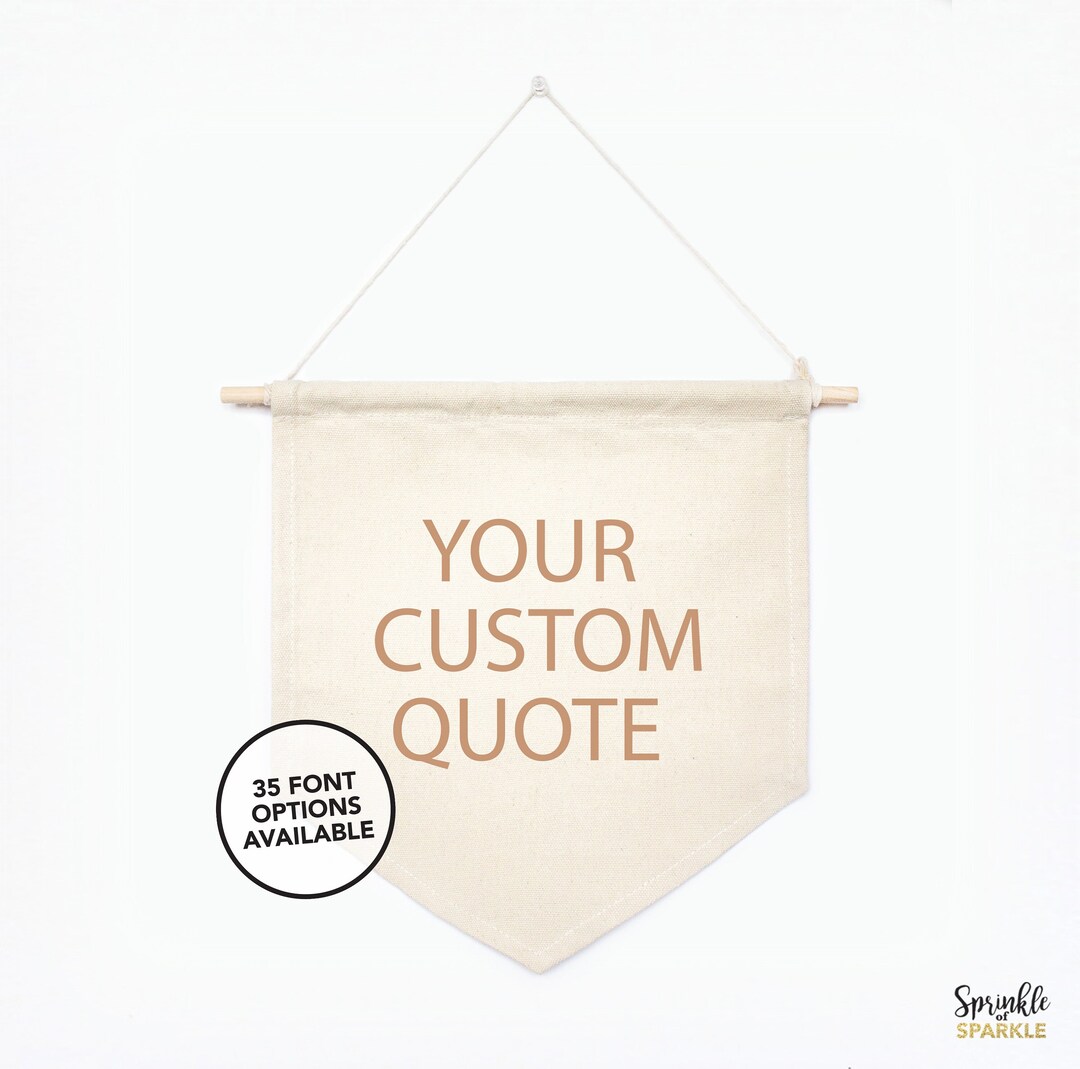Custom Canvas Banner, Name Banner, Canvas Banner, Personalized Wall Art ...
