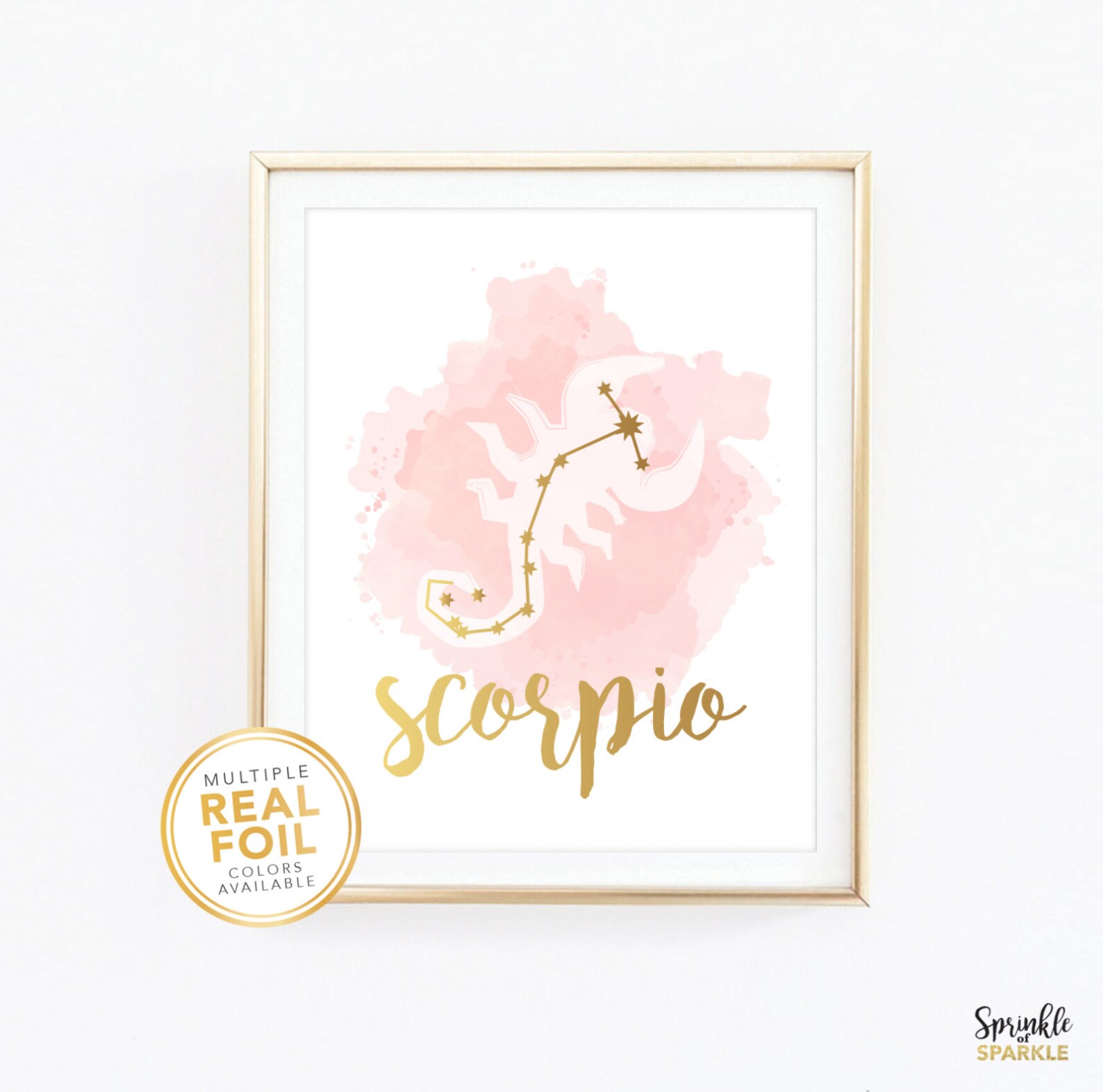 Scorpio Print Zodiac Sign Constellation Astrology Horoscope - Etsy