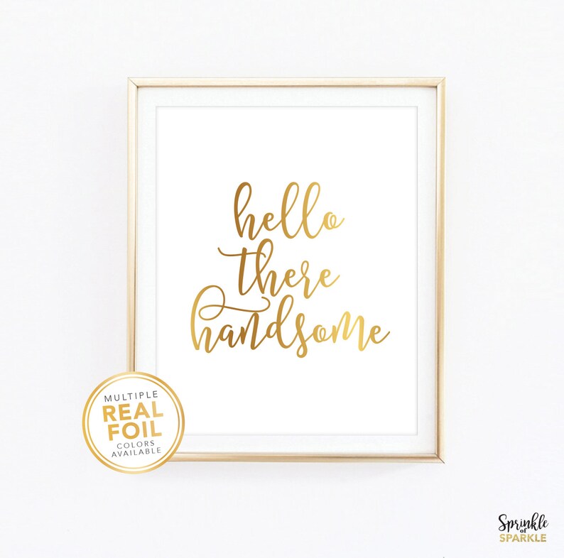 Hello There Handsome Good Morning Gorgeous Prints Set of 2 - Etsy