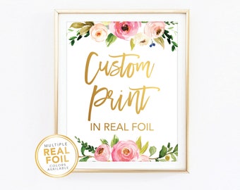 Gold Foil Print | Etsy