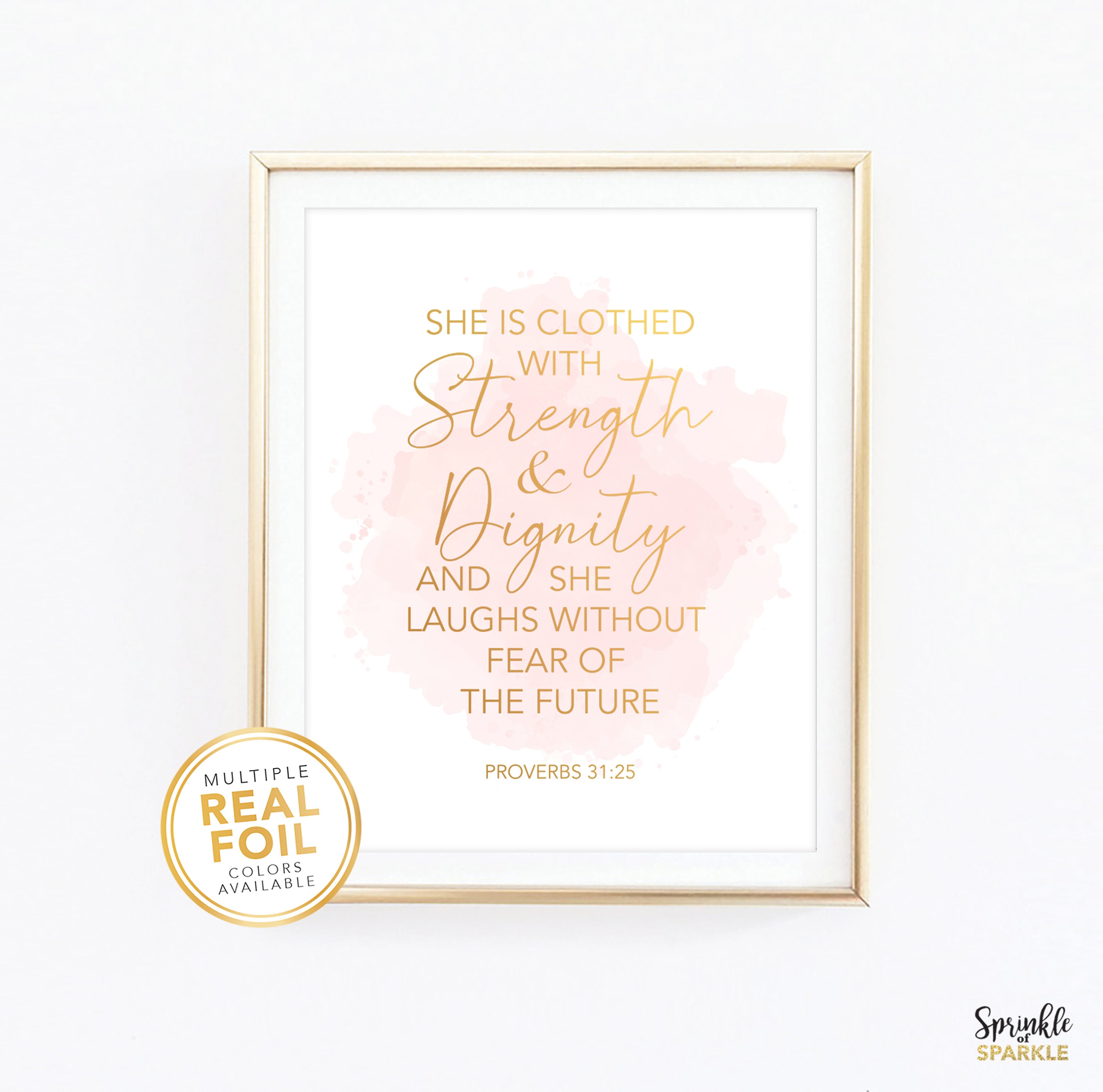 Proverbs 31:25 Banner