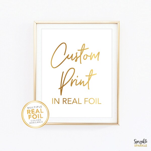 Gold Foil Print - Etsy
