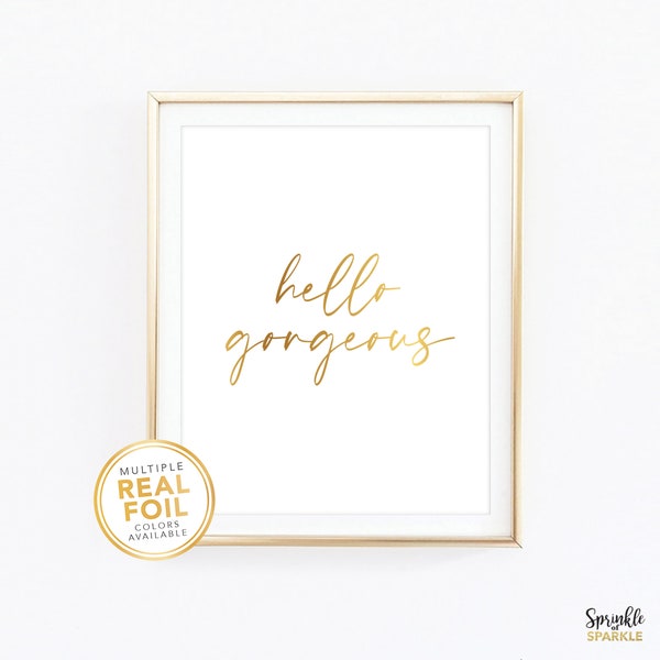 Hello Gorgeous Neon Sign - Etsy