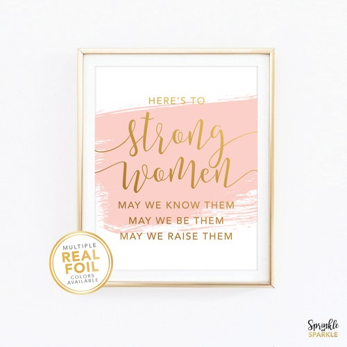 Empowered Women Empower Women Gold Foil Print Etsy