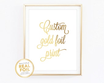 Gold Foil Print | Etsy