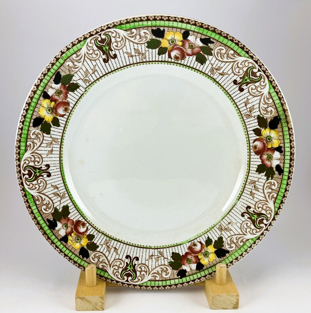 Antique F & Sons Ltd Lunch / Sandwich Plates - Brentford Pattern Circa ...