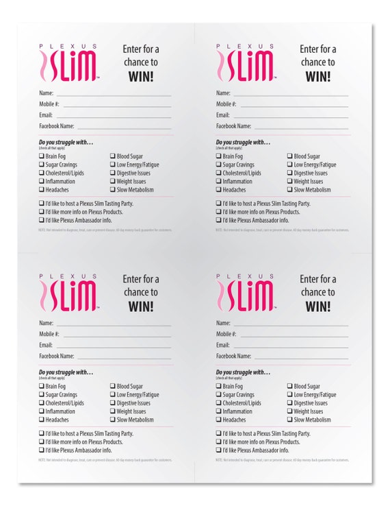 Plexus Slim Event Flyers