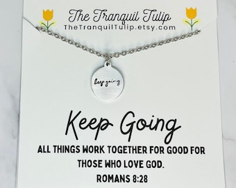 Romans 8 28 Necklace - Etsy