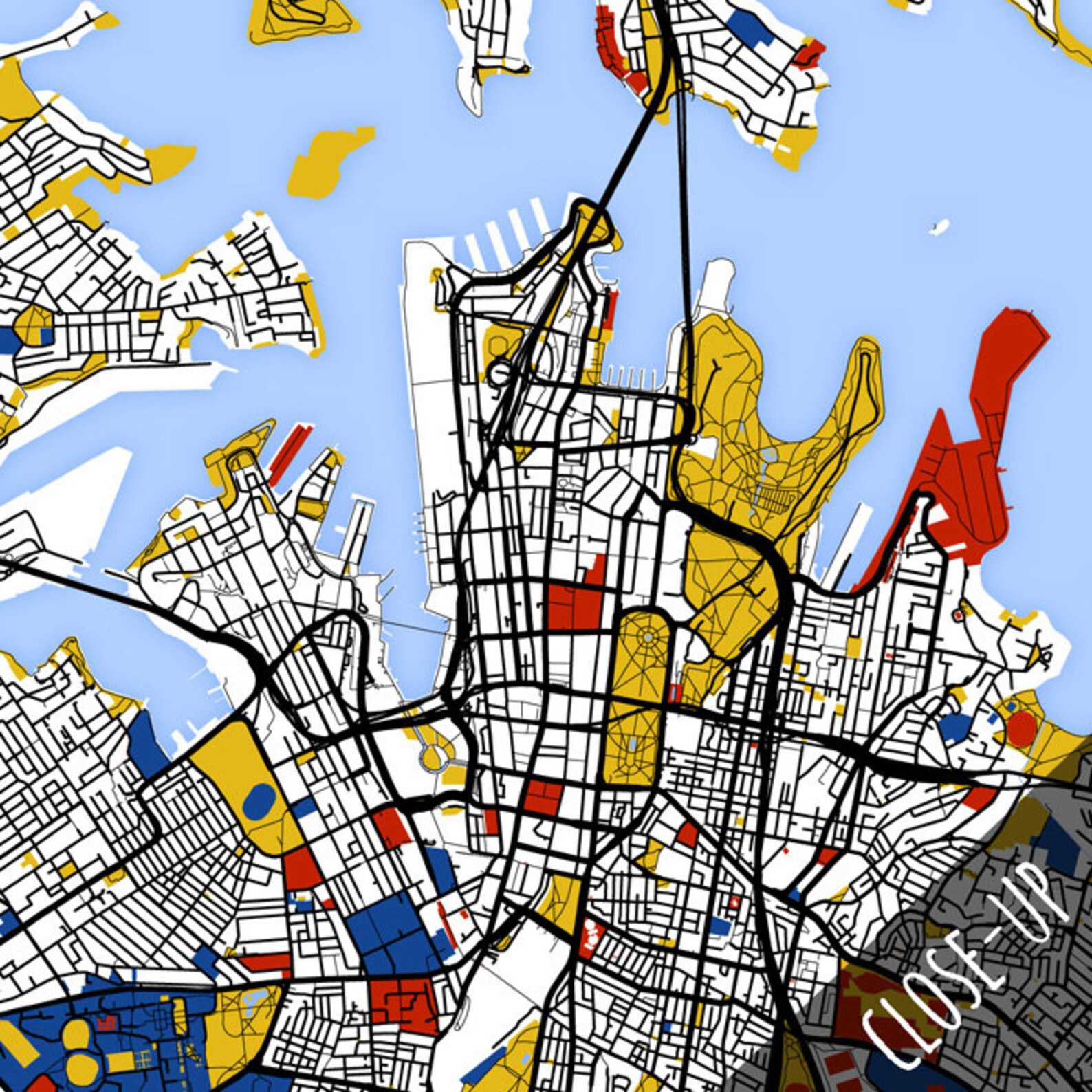 Sydney Map Art / Sydney, Australia Wall Art / Print / Poster / Modern ...