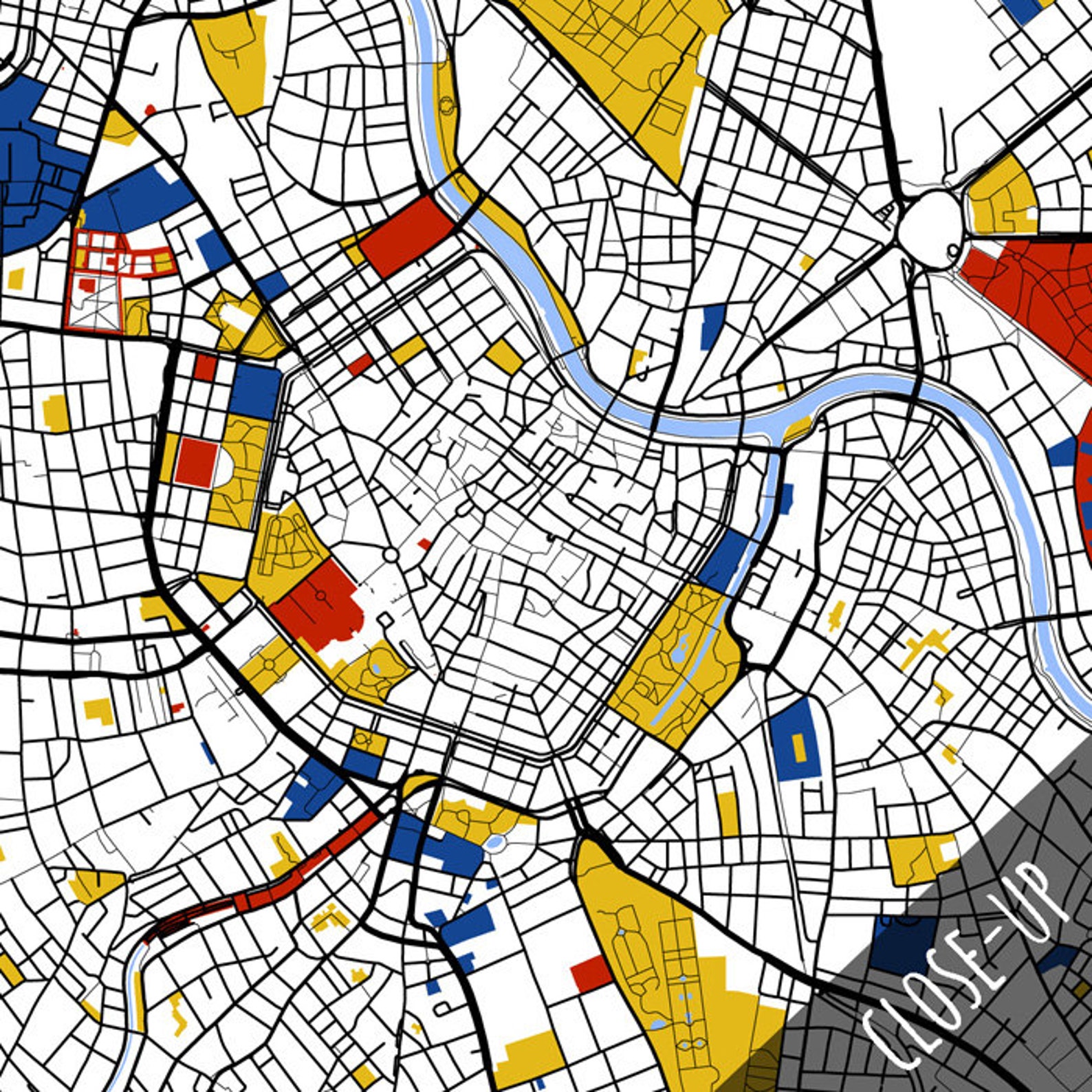 Vienna Map Art / Vienna, Austria Wall Art / Print / Poster / Modern ...