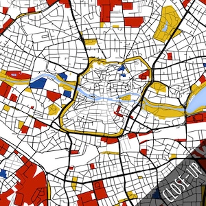 Nuremberg Map Art / Nuremberg, Germany Wall Art / Print / Poster ...