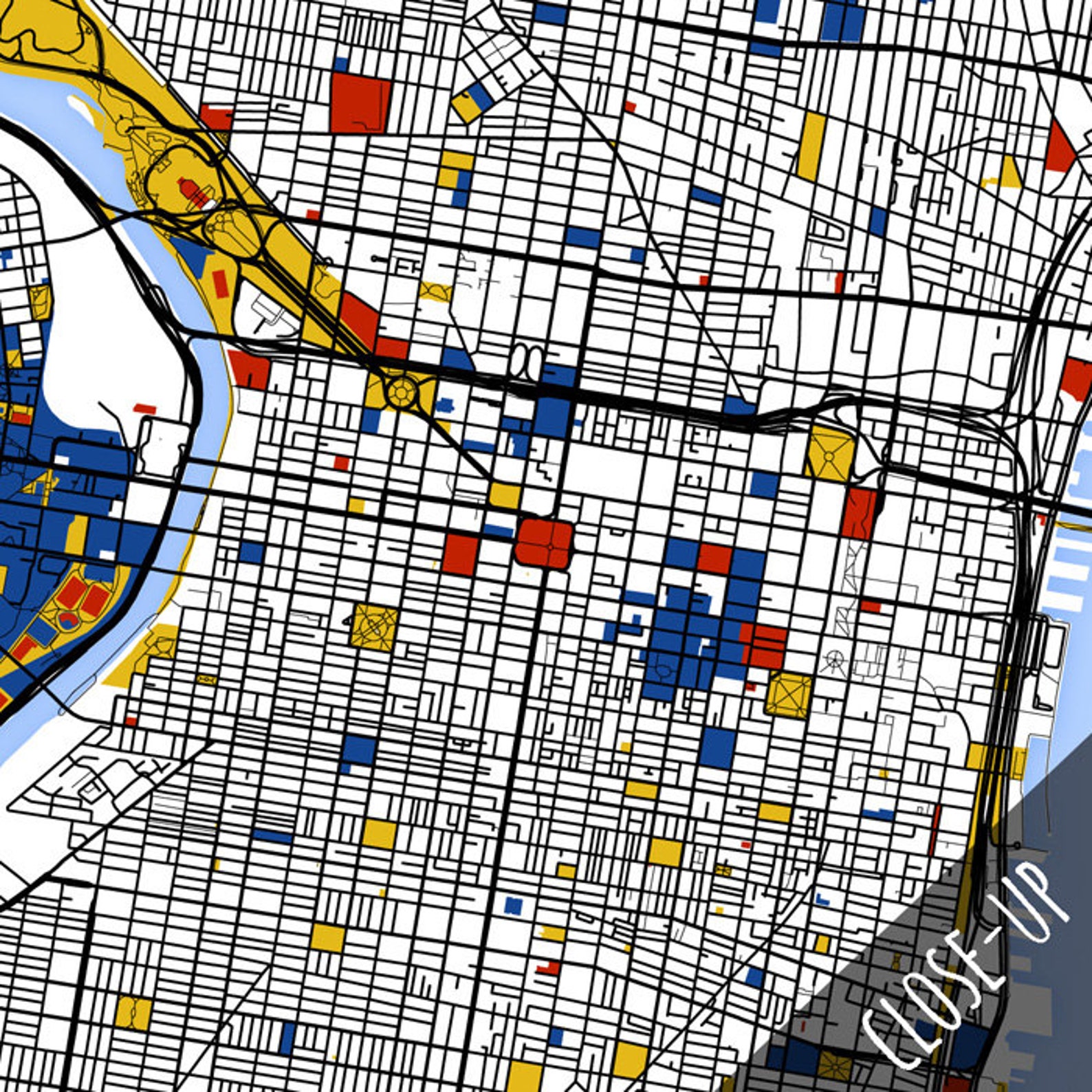 Philadelphia Map Art / Philadelphia, Wall Decor / Print / Poster ...