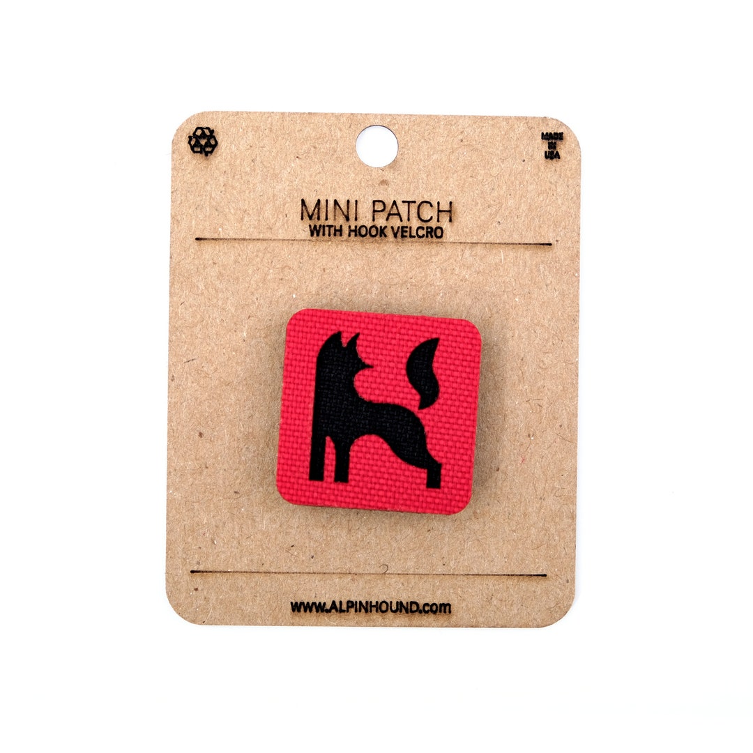 Mini Red and Black Fox Tactical Patch - Etsy