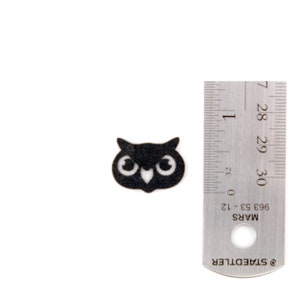 Mini Black and White Owl Face Tactical Patch - Etsy