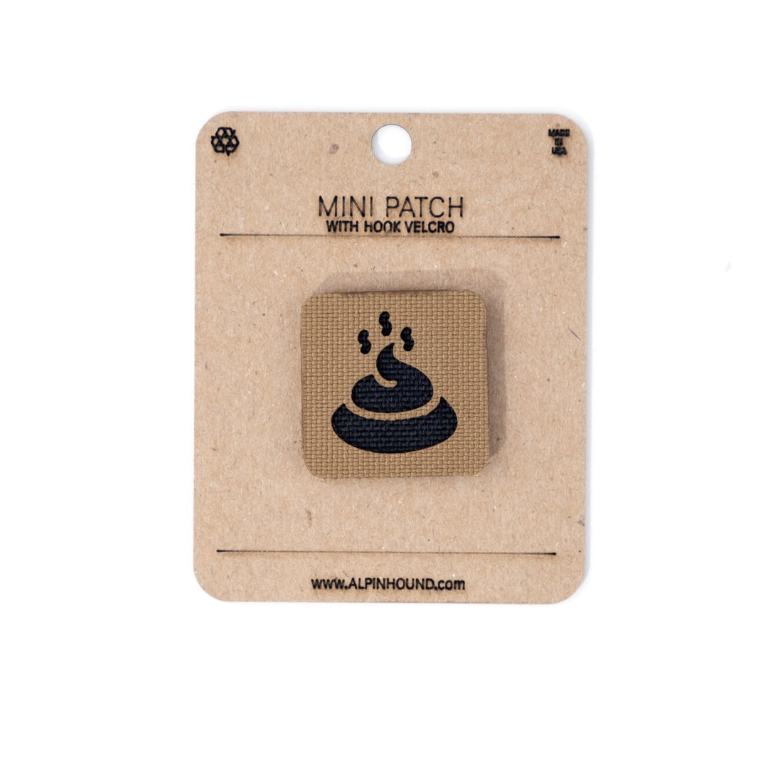 Poop Tactical Patch Mini Coyote and Black - Etsy