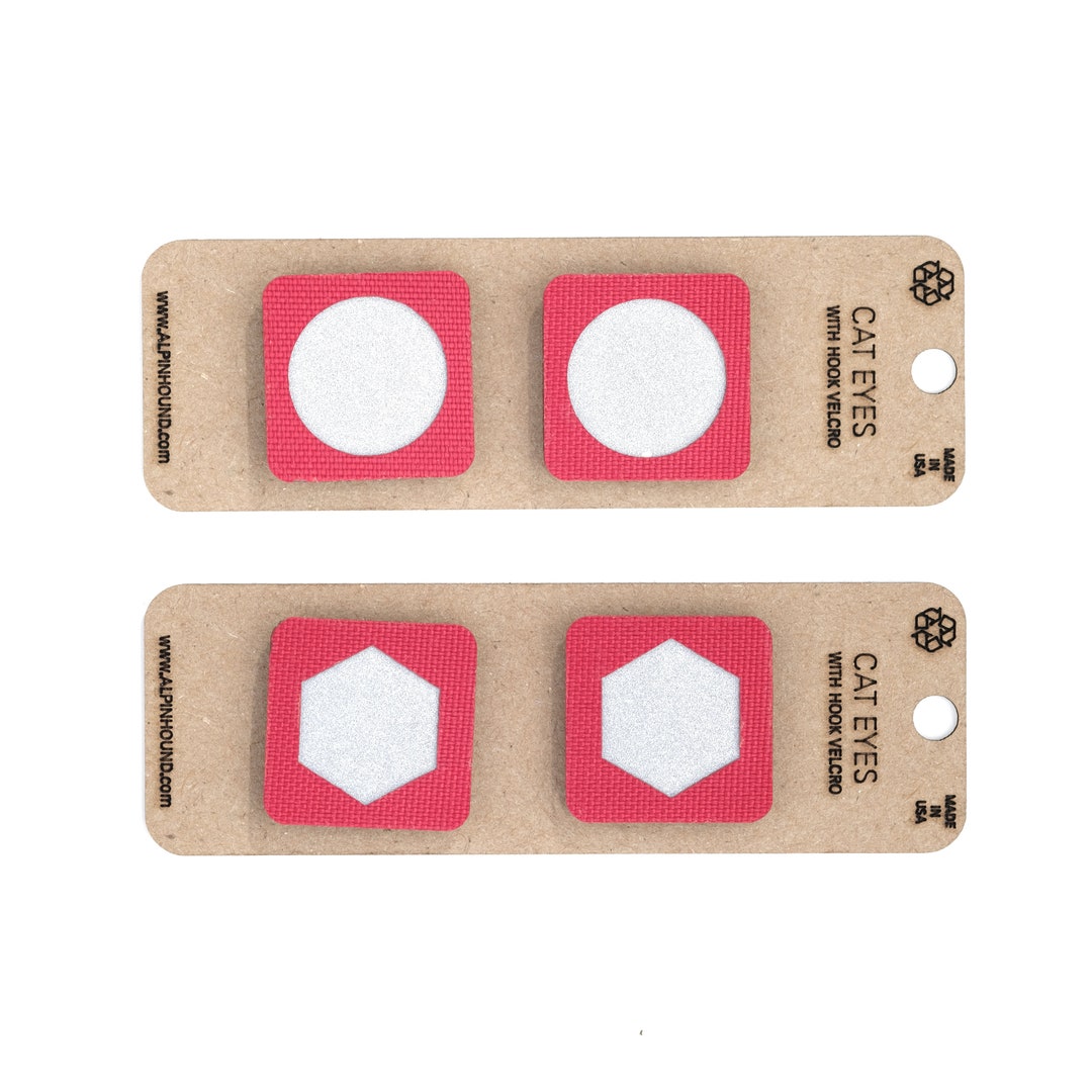 Cat Eye Tactical Patch Set Red Reflective Silver Mini - Etsy