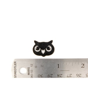 Mini Black and White Owl Face Tactical Patch - Etsy