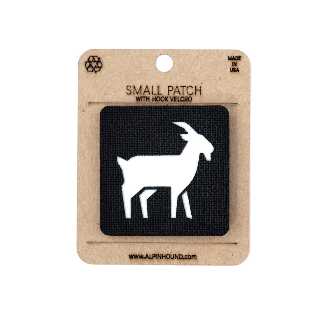 GOAT Tactical Patch Black and White Small - Etsy