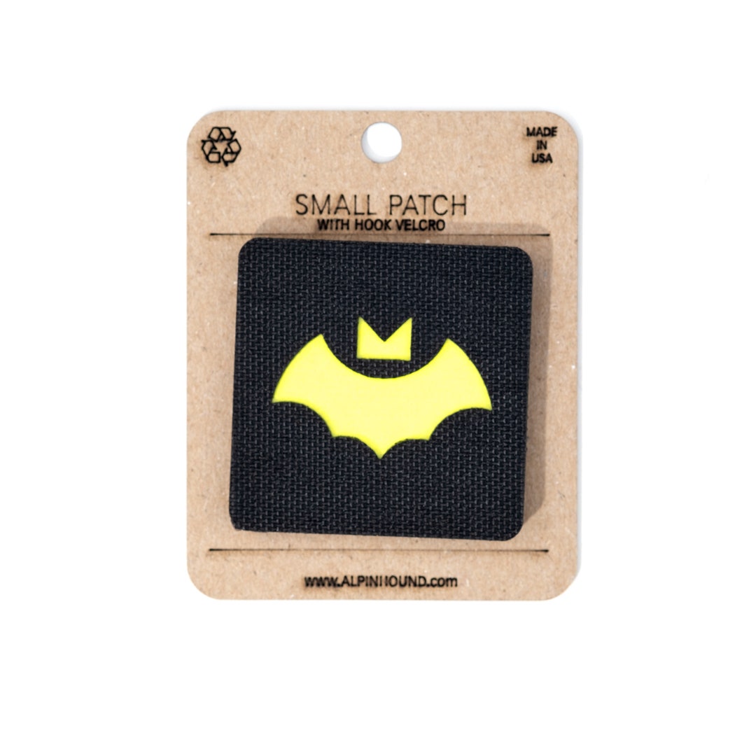 Bat Tactical Patch Small Black and Reflective Yellow - Etsy