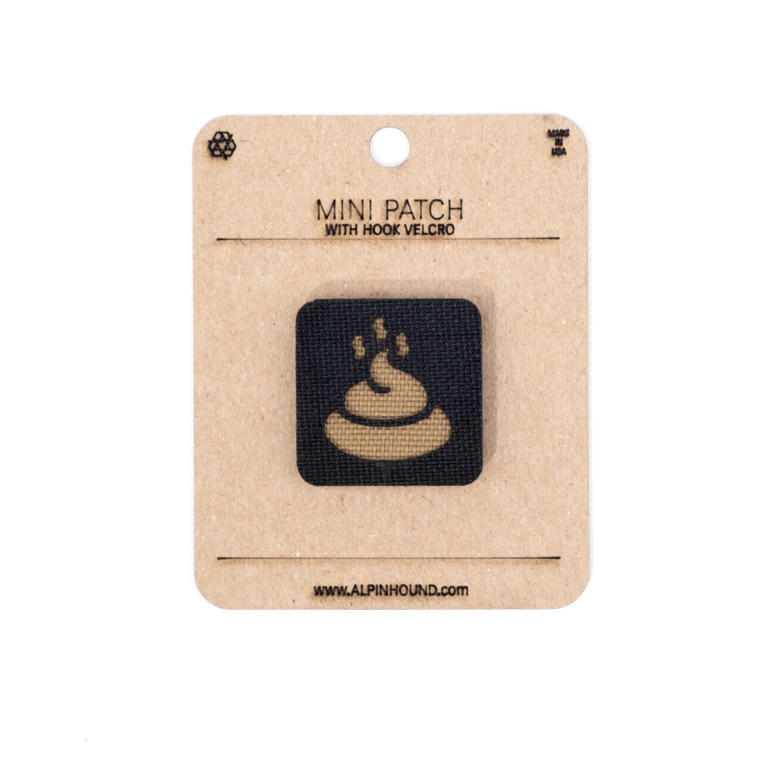 Poop Tactical Patch Mini Black and Coyote - Etsy