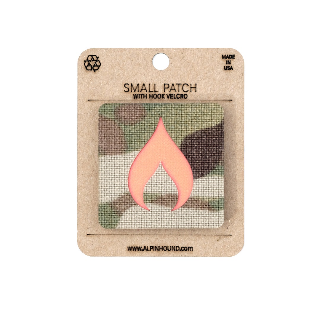 Flame Tactical Patch Multicam and Reflective Orange Small - Etsy