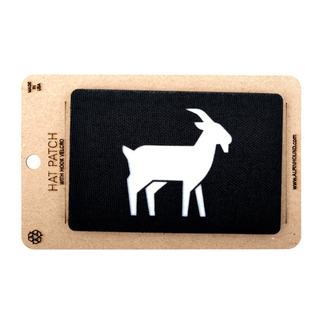 2x3 Inch Black and White Goat Tactical Hat Patch - Etsy