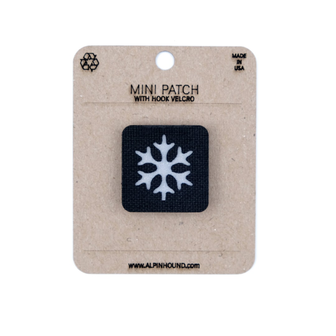 Mini Black and Reflective Silver Snowflake Tactical Patch - Etsy