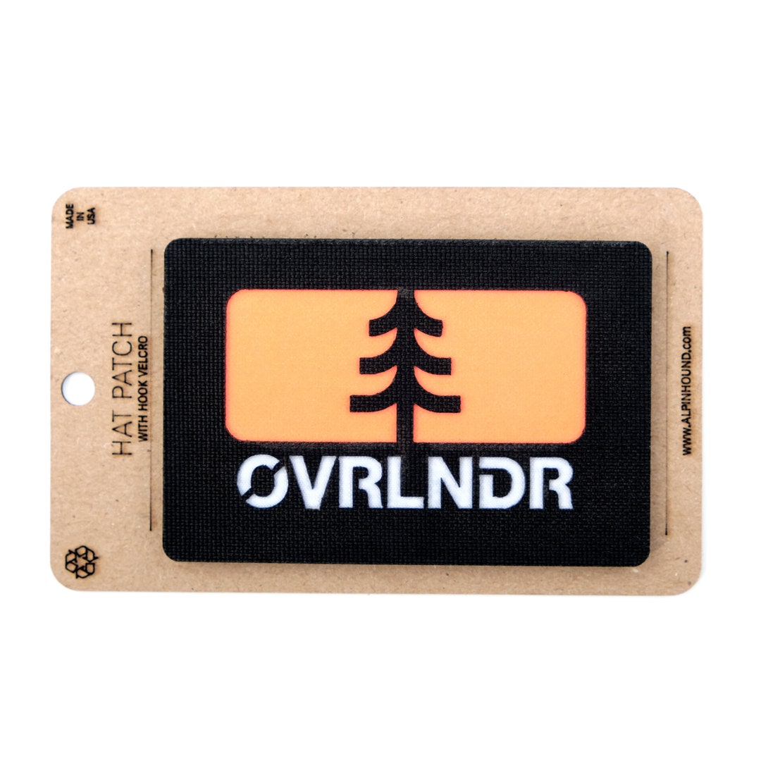2x3 Inch Black and Reflective Orange Overlander Hat Patch - Etsy