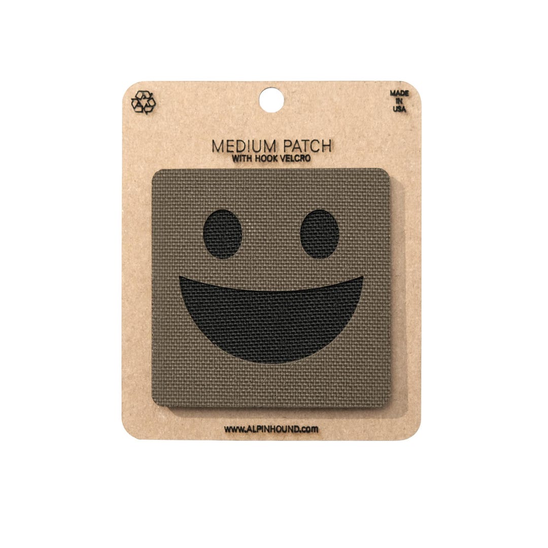 Smiley Face Tactical Patch Medium - Etsy