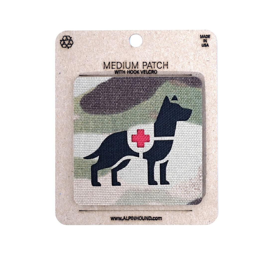 German Shepherd Service Dog Tactical Patch Multicam Medium - Etsy