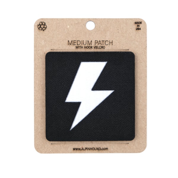Lightning Bolt Patch - Etsy