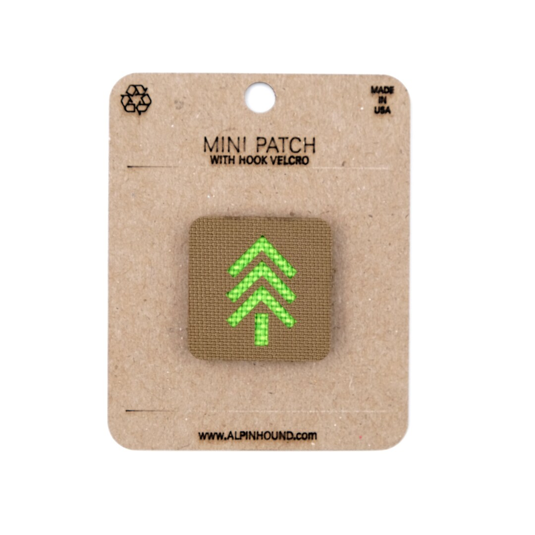Mini Coyote Brown and Neon Green Tree Tactical Patch - Etsy
