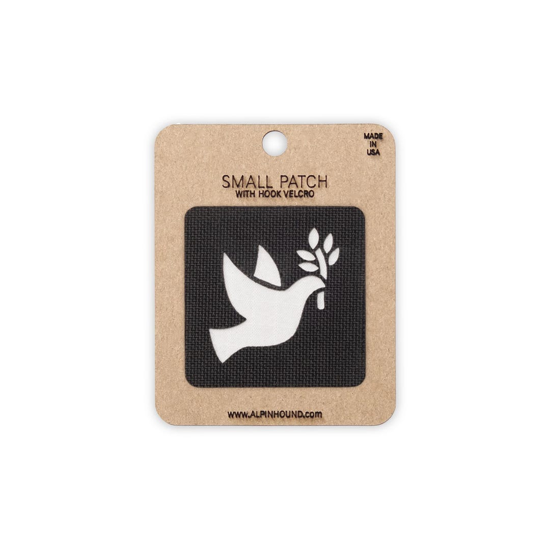Peace Dove Tactical Patch Small Black and White - Etsy
