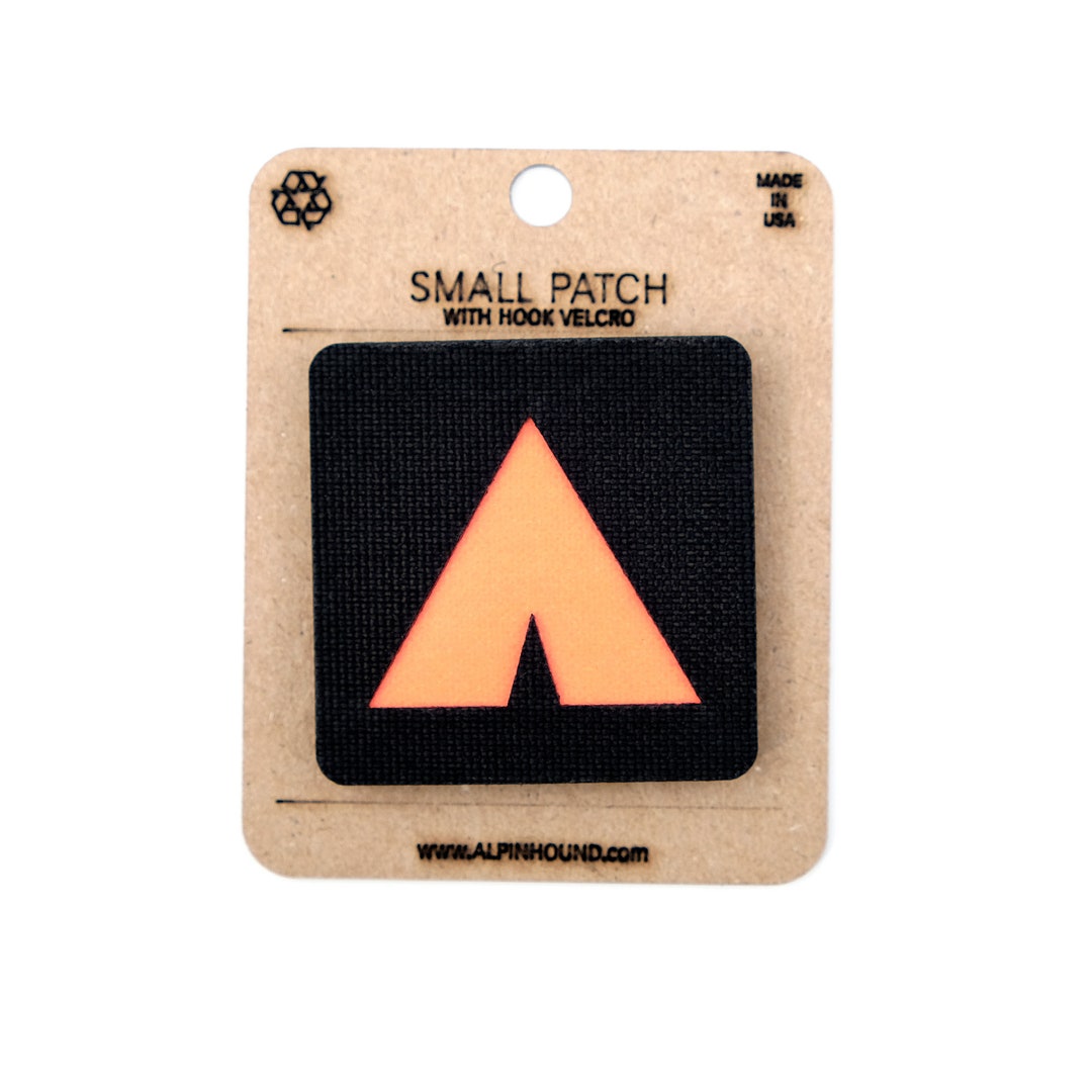 Small Black and Reflective Orange Tent Patch - Etsy
