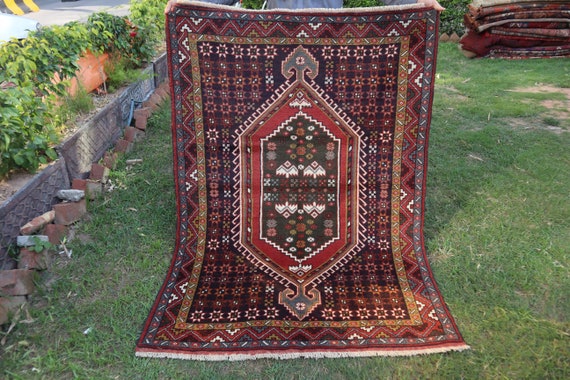 Stunning Kazak Pattern Caucasian Carpetgorgeous Dimaond | Etsy