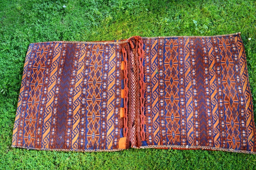 Vintage Sumak Aimak Pair of Saddle Bag - Etsy
