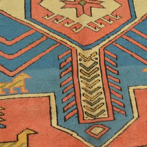 Stunning Caucasian Kazak Pattern Central Asian Russian Carpet - Etsy