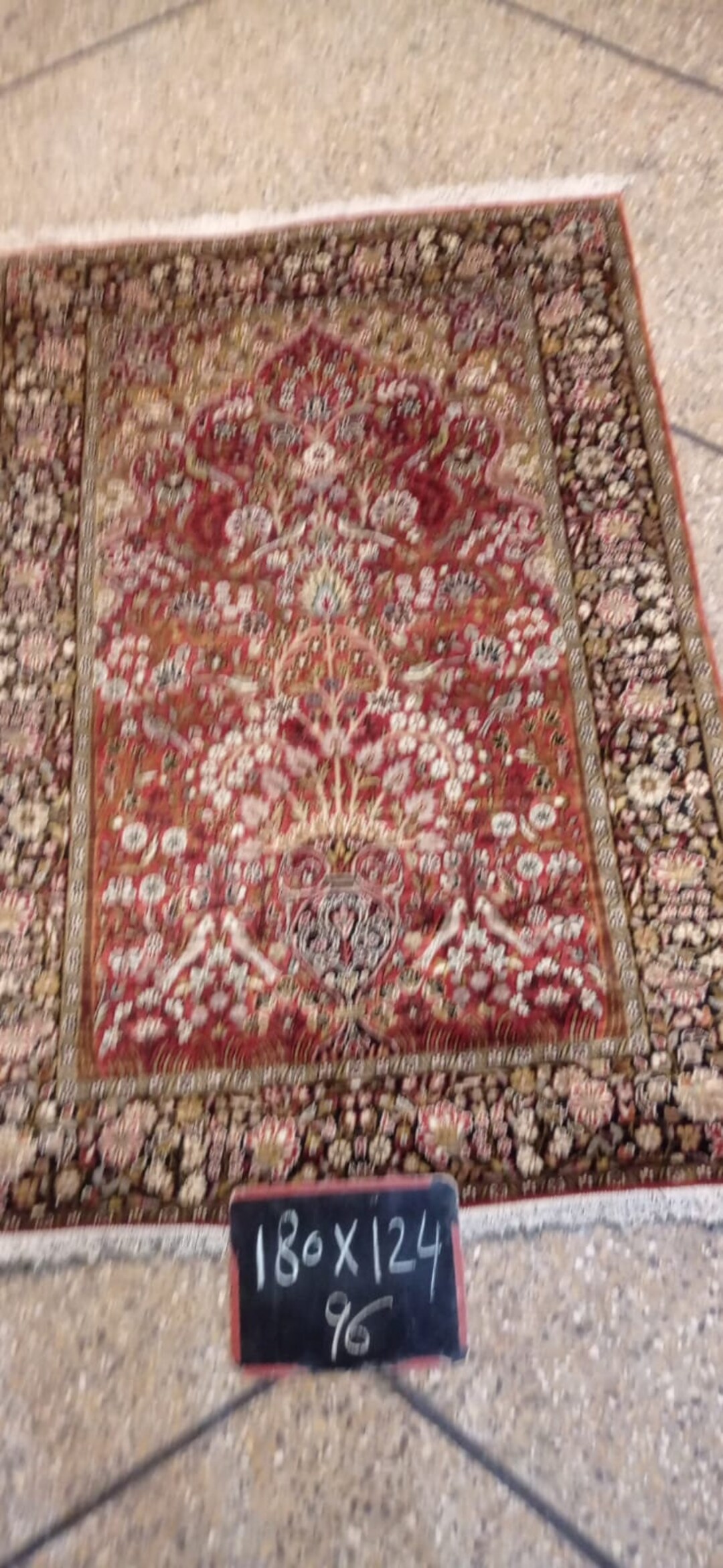 4 X 6 Ft Stunning Pictorial Tree of Life Turkish Pure Natural Silk Wall ...