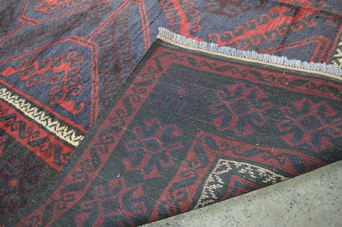 9'9 X 5'9 FT Semi Antique Zanjiri Maldari Baluch Area | Etsy